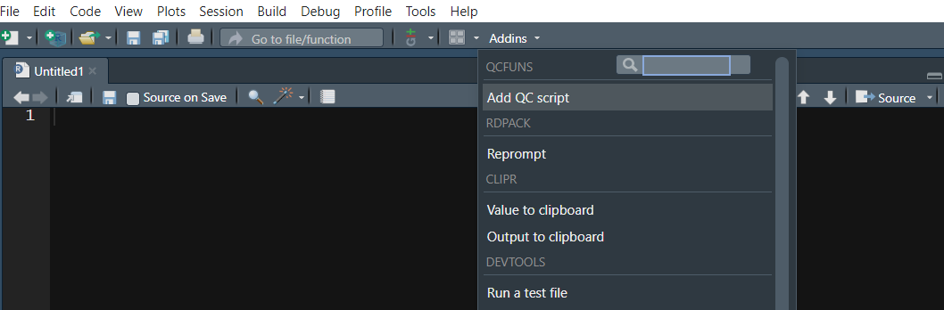 Other QCfuns Functions in QC Workflow • QCfuns